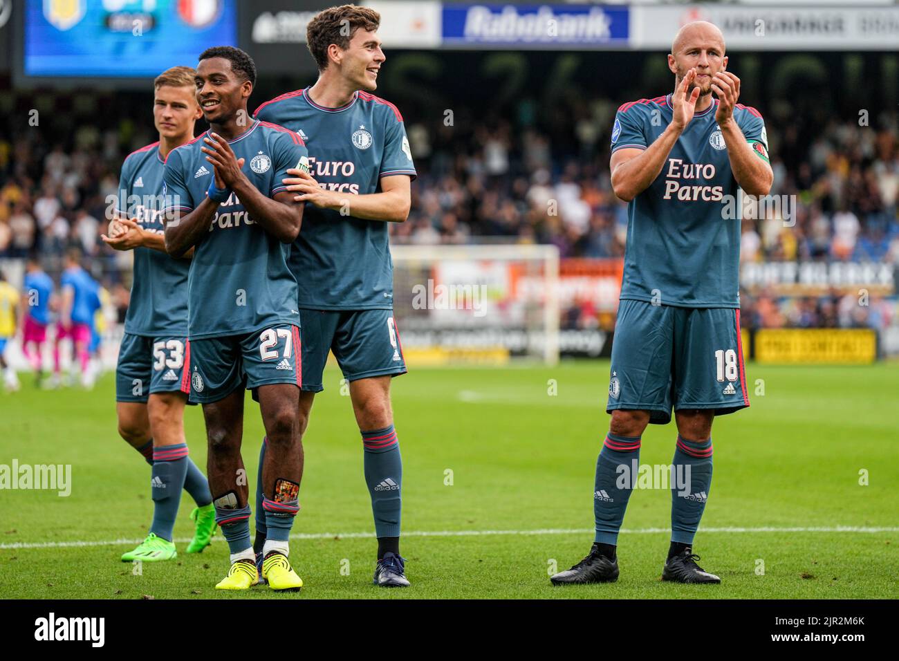 Waalwijk - Quinten Timber of Feyenoord, Jacob Rasmussen of Feyenoord ...