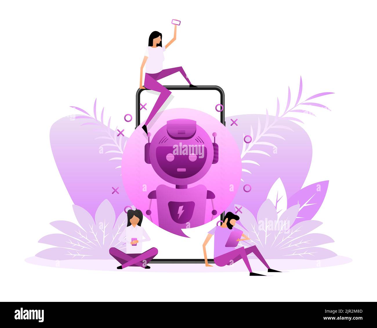 Text bot Stock Vector Images - Alamy