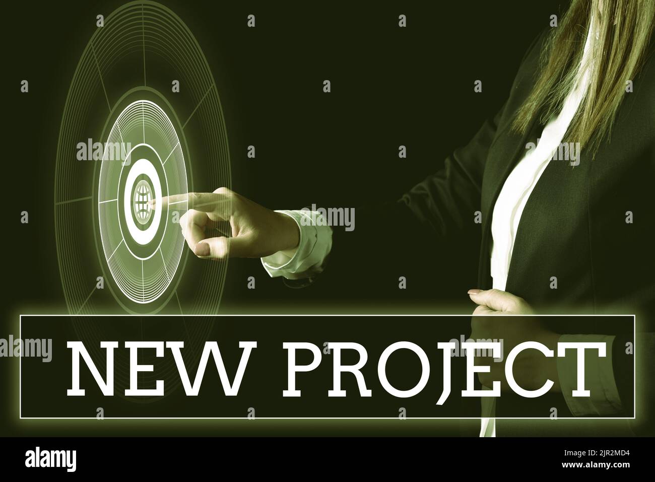 Text sign showing New Project. Business showcase individual enterprise ...