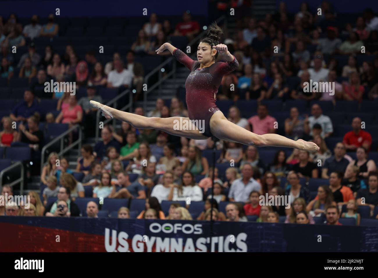 August 19, 2022: Kayla DiCello (Hill's Gymnastics) during the senior ...