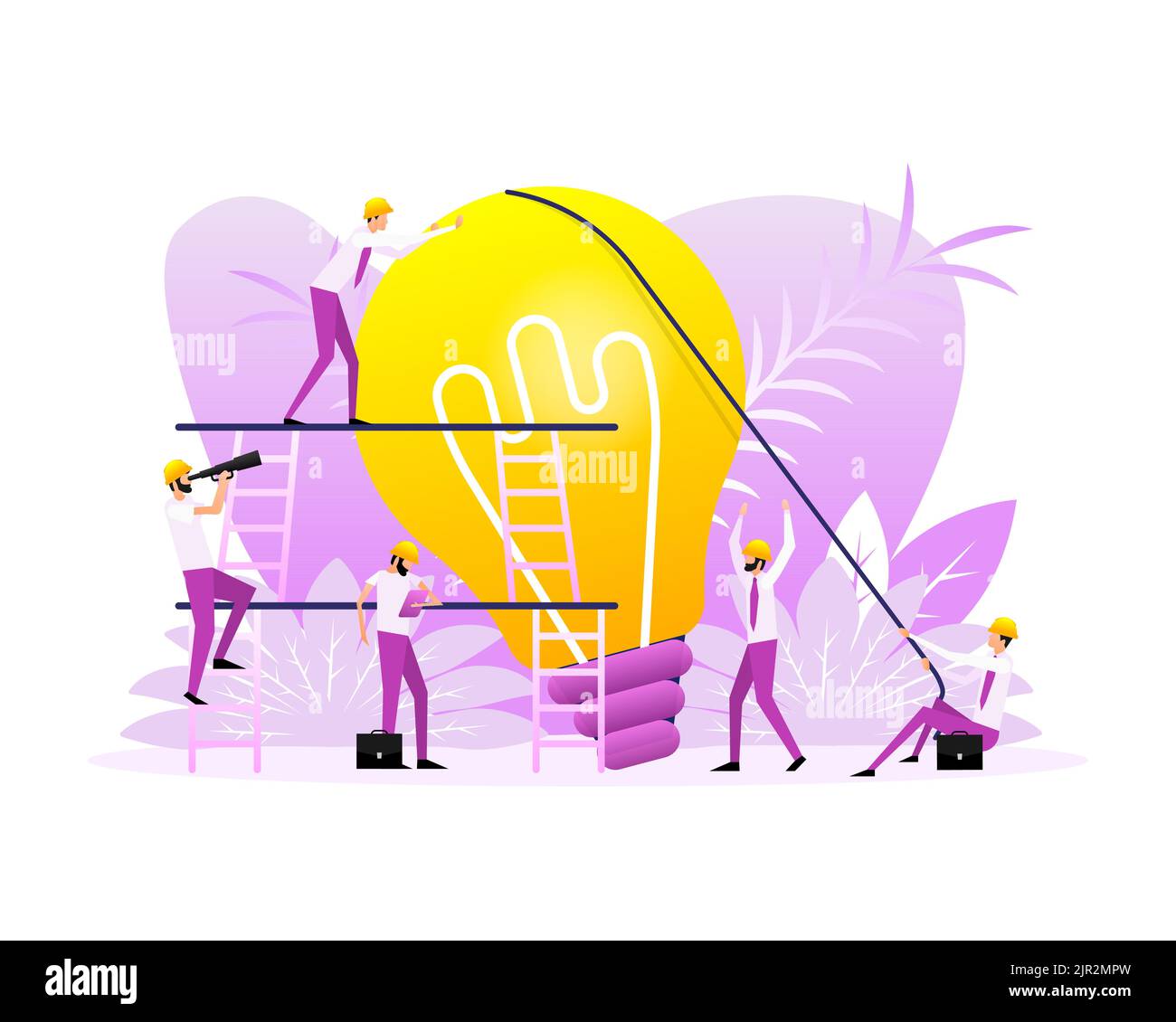 Creative concept idea. Creative vector illustration. Team work concept Stock Vector Image & Art ...