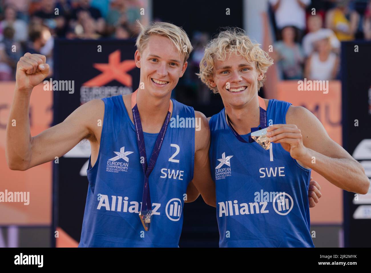 Munich, Germany. 21st Aug, 2022. European Championship, beach ...