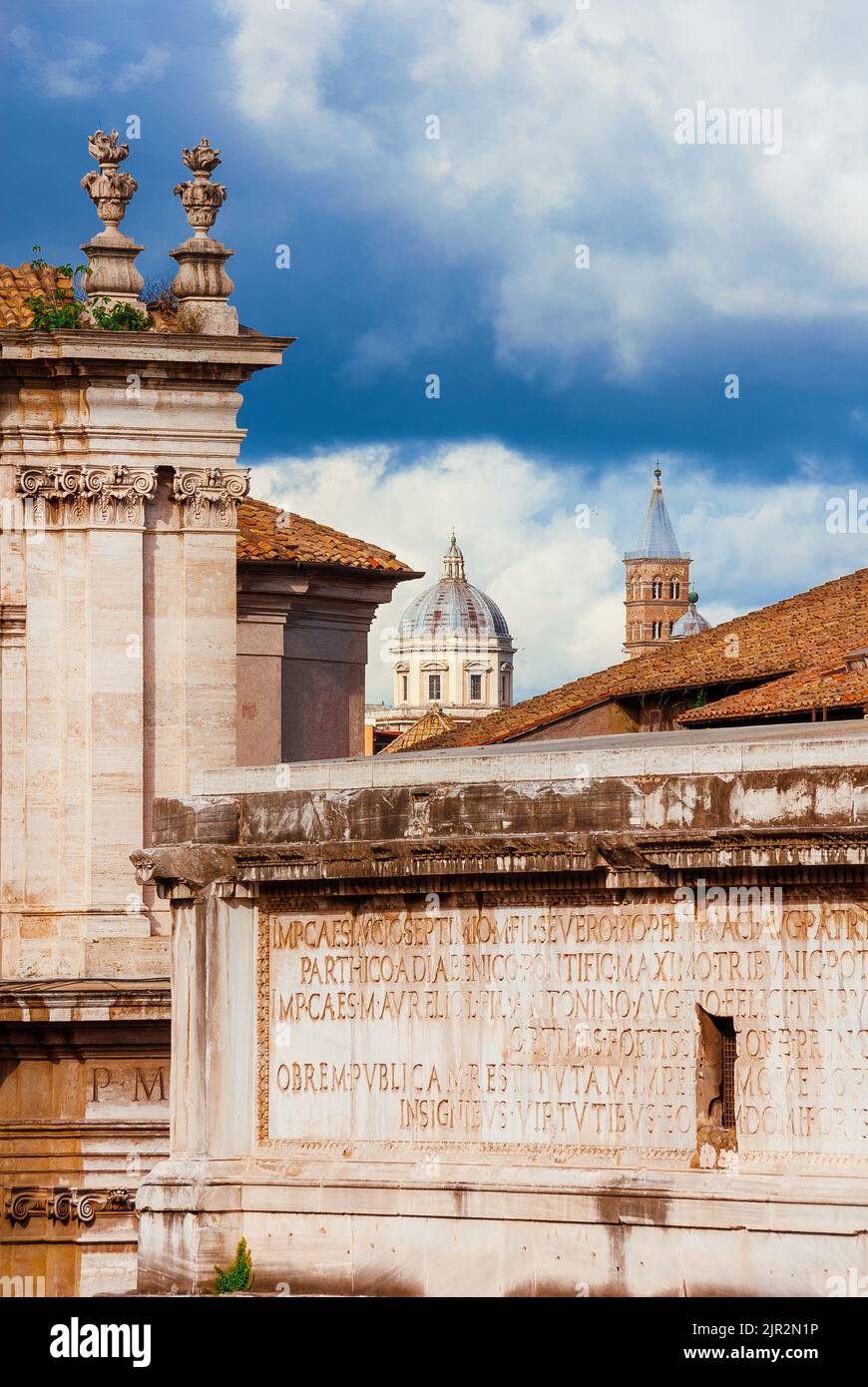 Old architectures in Rome Stock Photo - Alamy