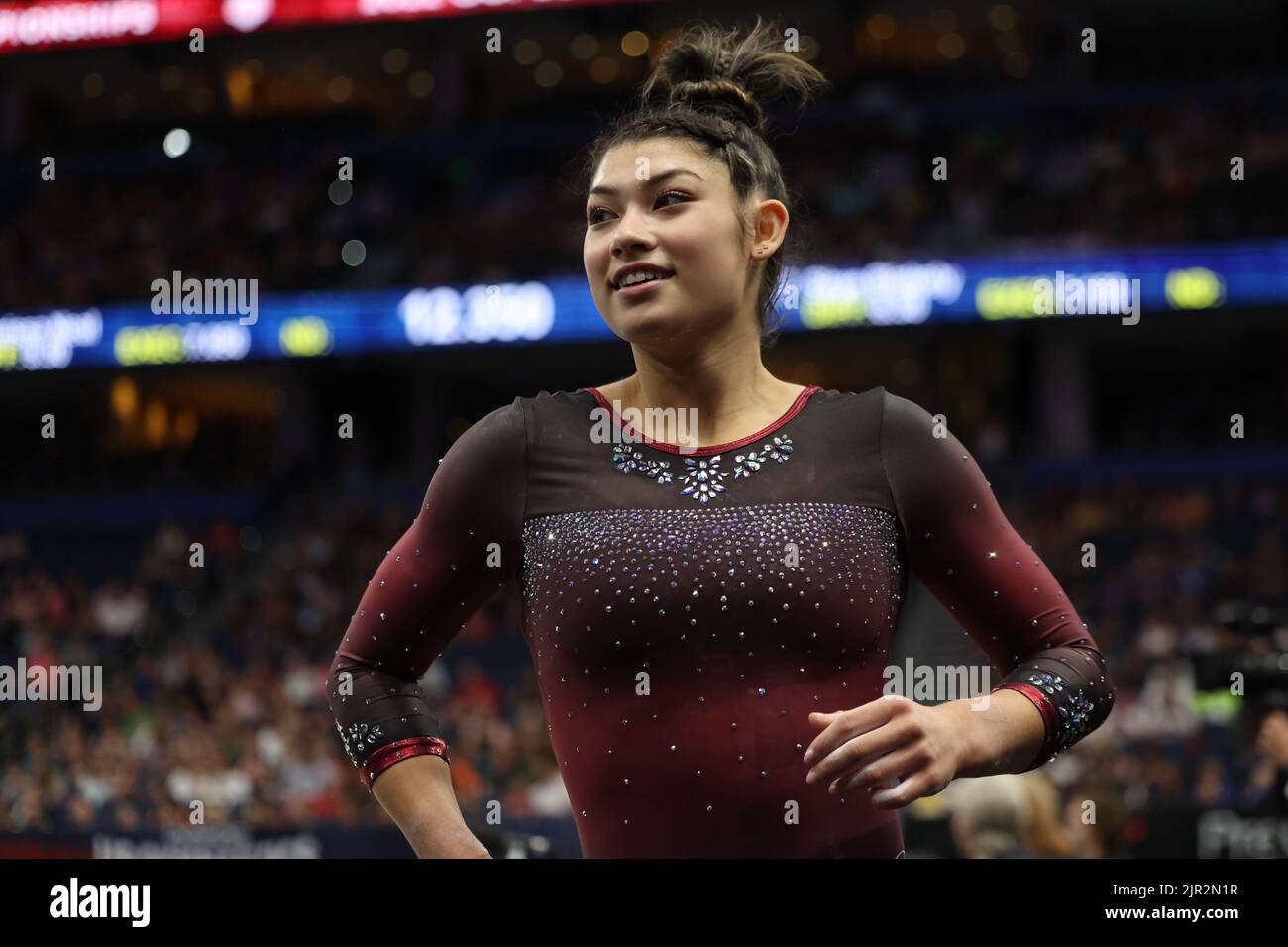 August 19, 2022: Kayla DiCello (Hill's Gymnastics) during the senior ...