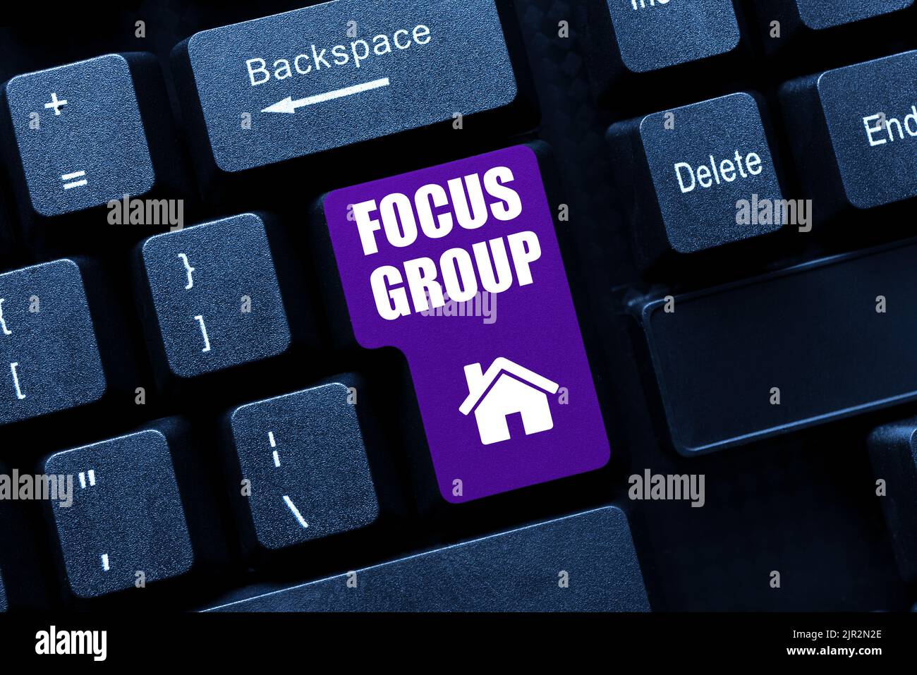 Sign Displaying Focus Group Word For Showing Assembled To Participate