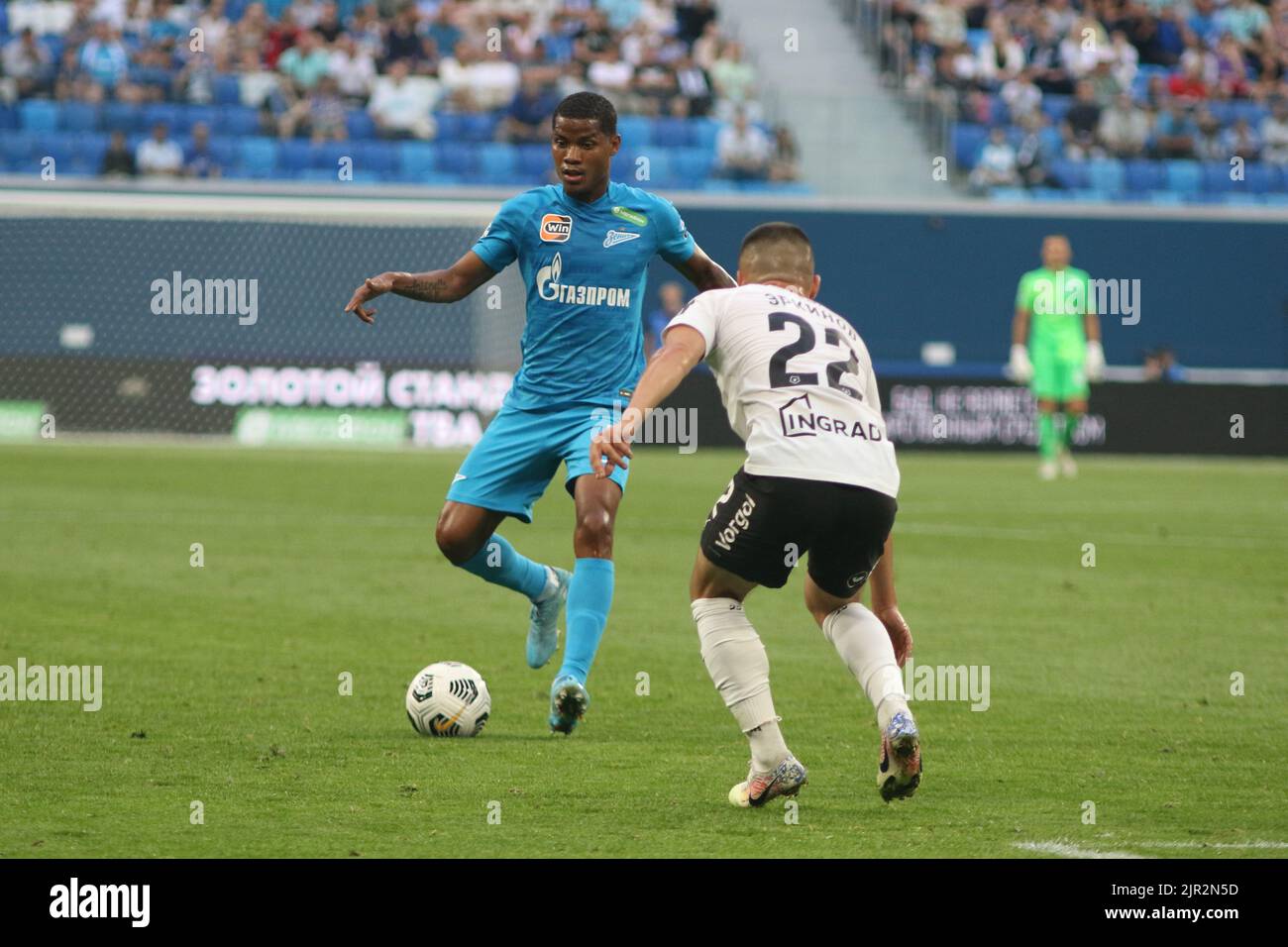 Saint Petersburg, Russia, 21 August 2022: Football. Russian Premier ...