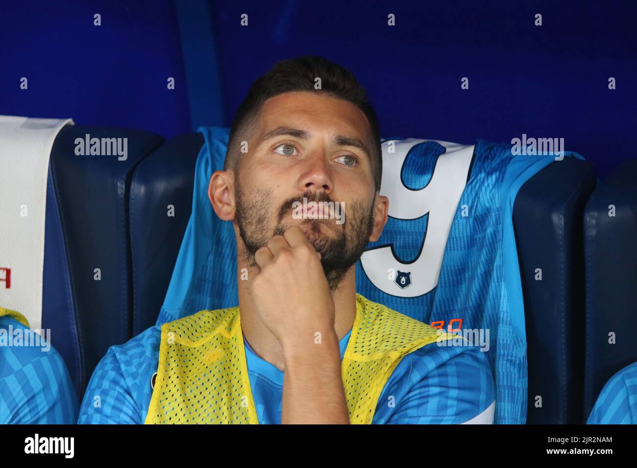 Saint Petersburg, Russia, 21 August 2022: Football. Russian Premier ...