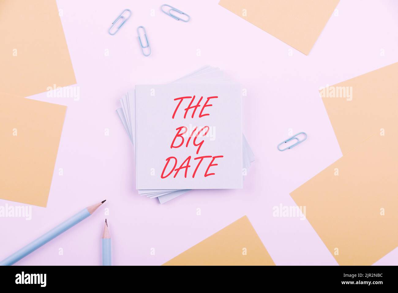 Writing displaying text The Big Date. Internet Concept Important day for a couple relationship ...