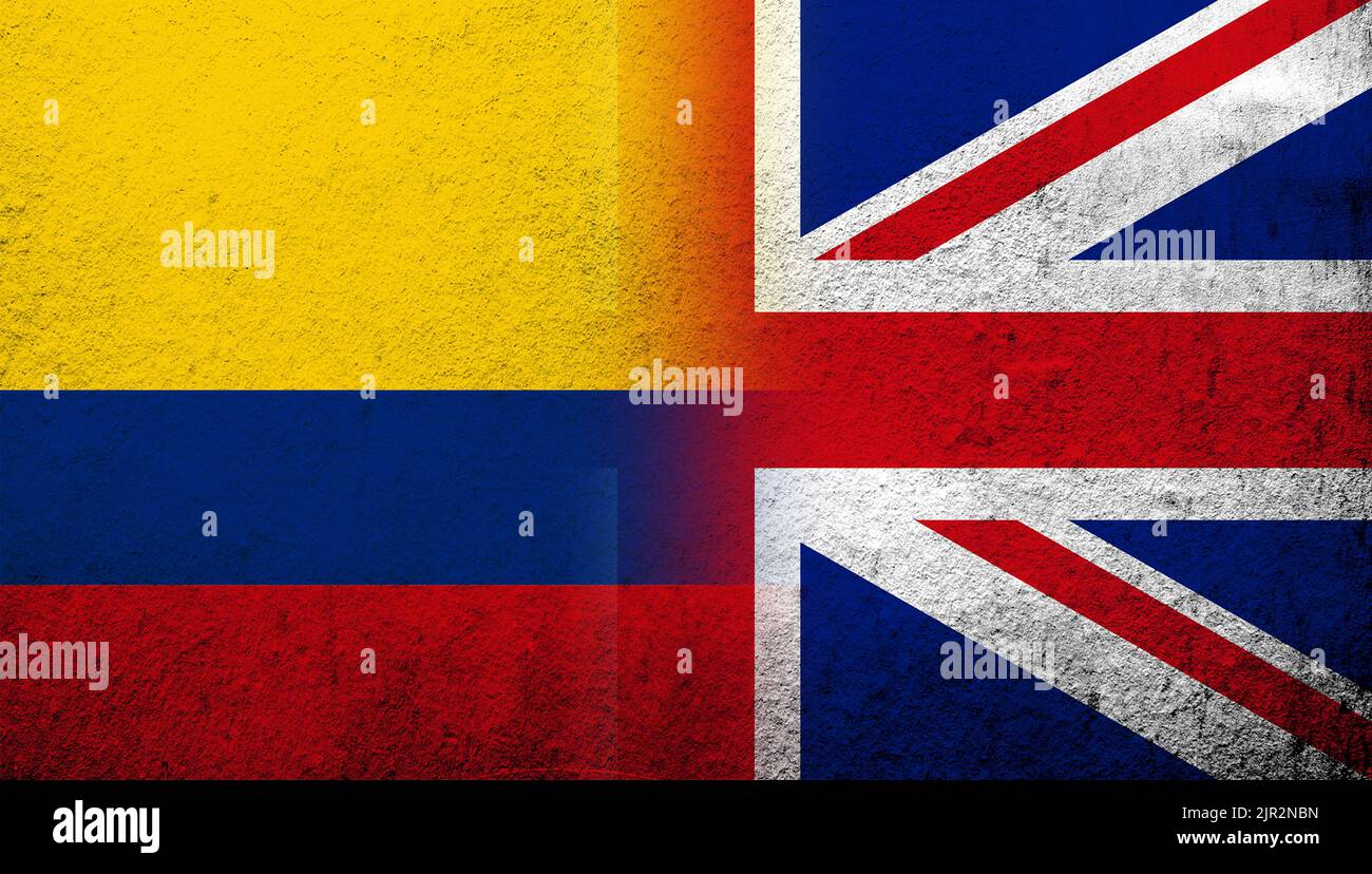 National flag of United Kingdom (Great Britain) Union Jack with ...