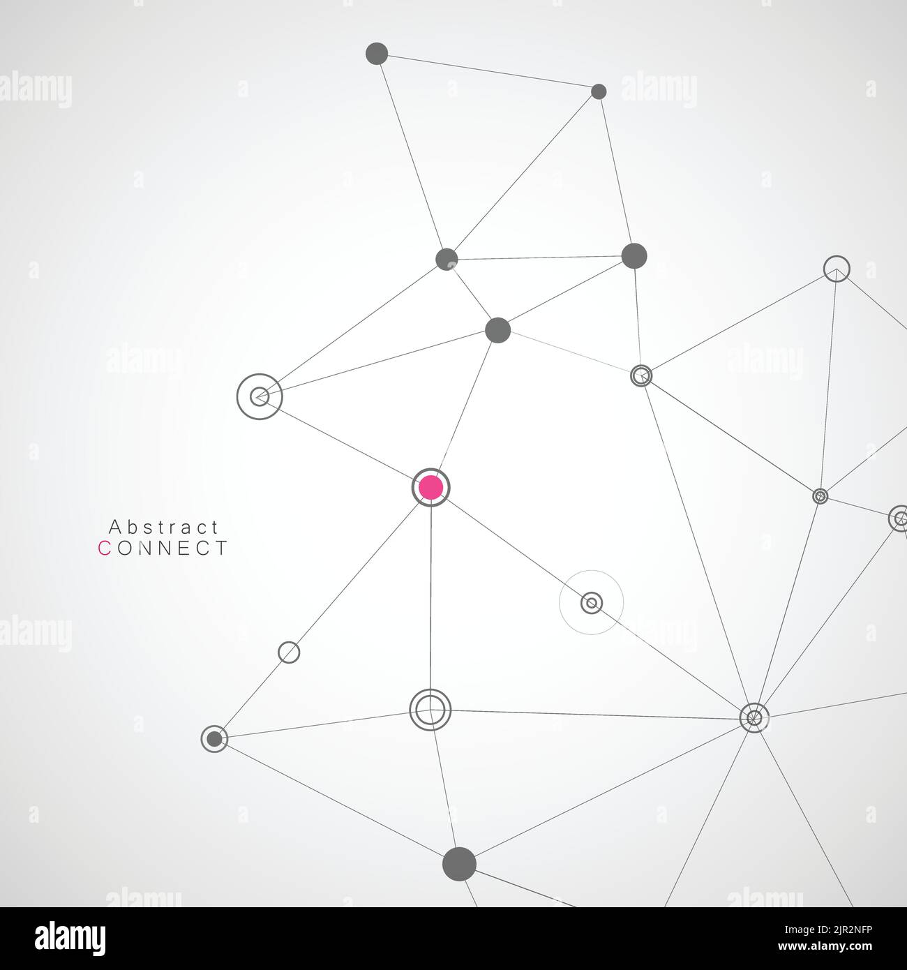 Vector Abstract Molecular Connection Technology Design For Medicine
