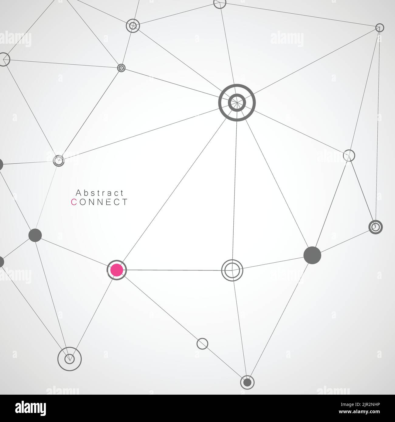 Vector Abstract Molecular Connection. Technology design for Medicine ...