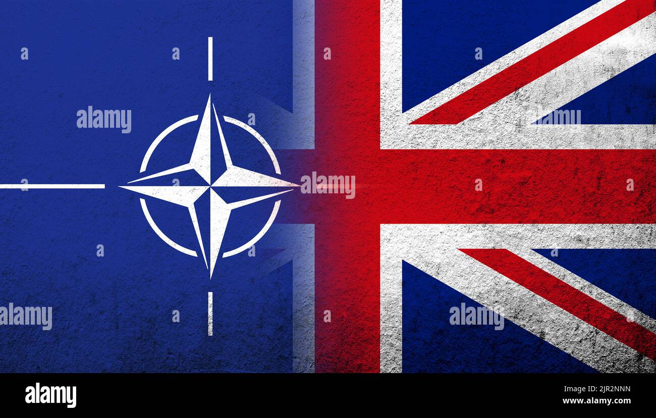 National flag of United Kingdom (Great Britain) Union Jack with North ...