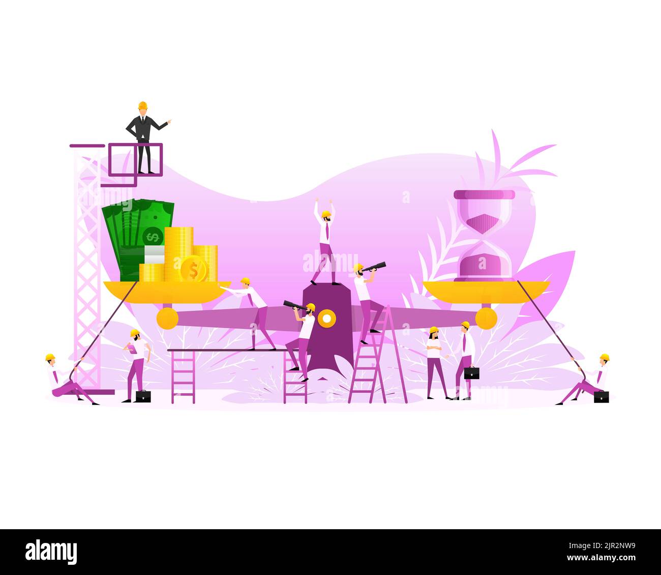 Weight scale money on Stock Vector Images - Alamy