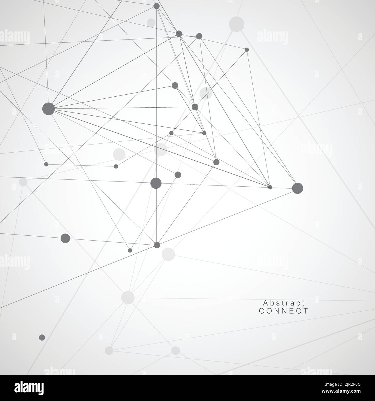 Polygonal Concept Design with Connection Lines and Dots Stock Vector ...