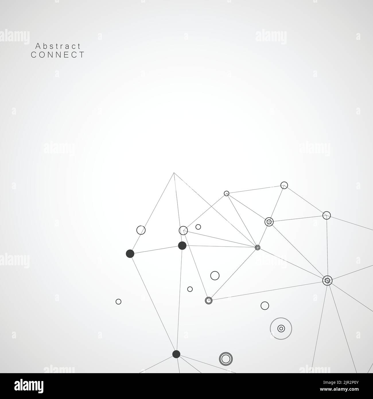 Vector Abstract Molecular Connection Technology Design For Medicine