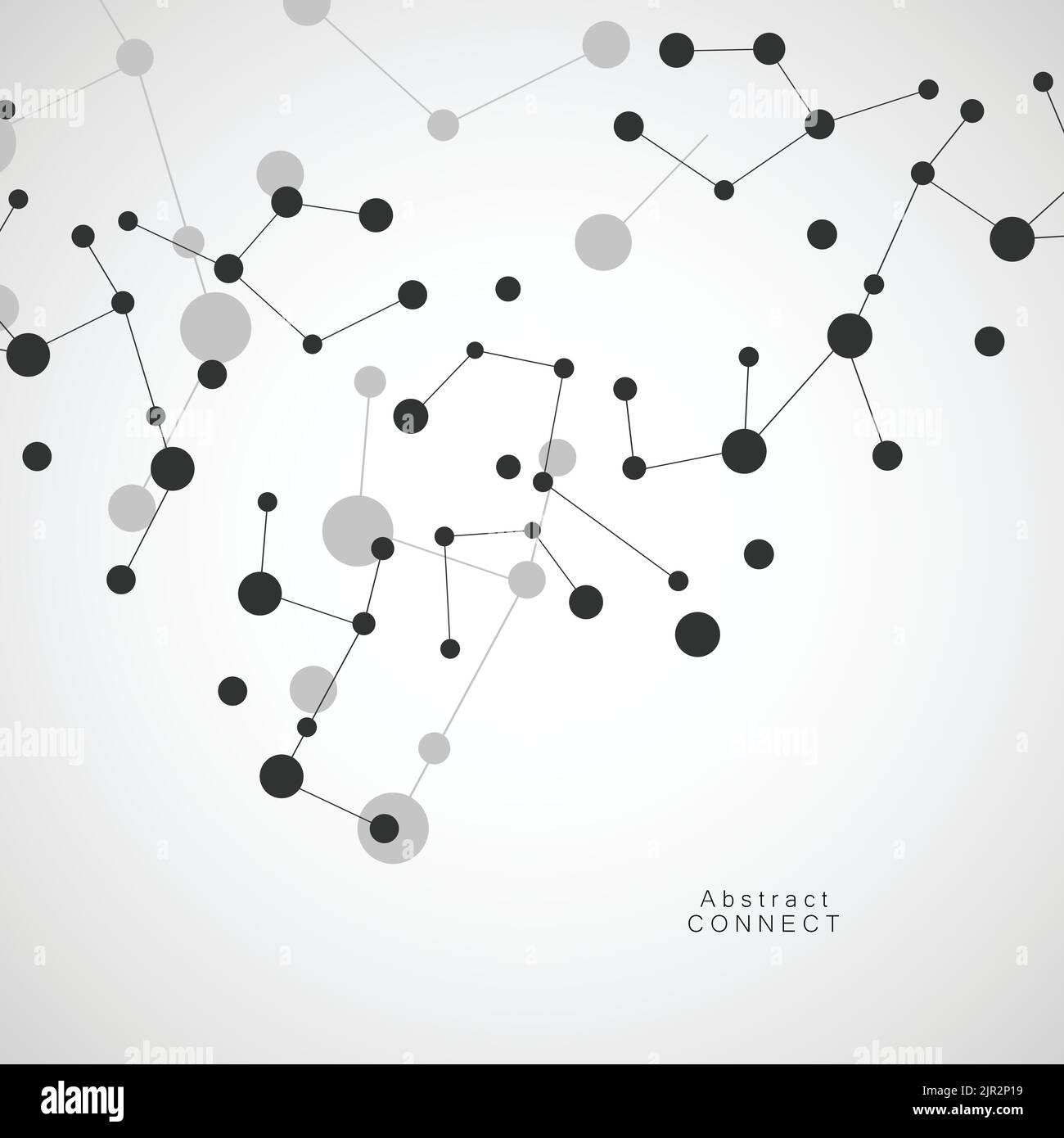 Vector Abstract Molecular Connection Technology Design For Medicine Biology Chemistry