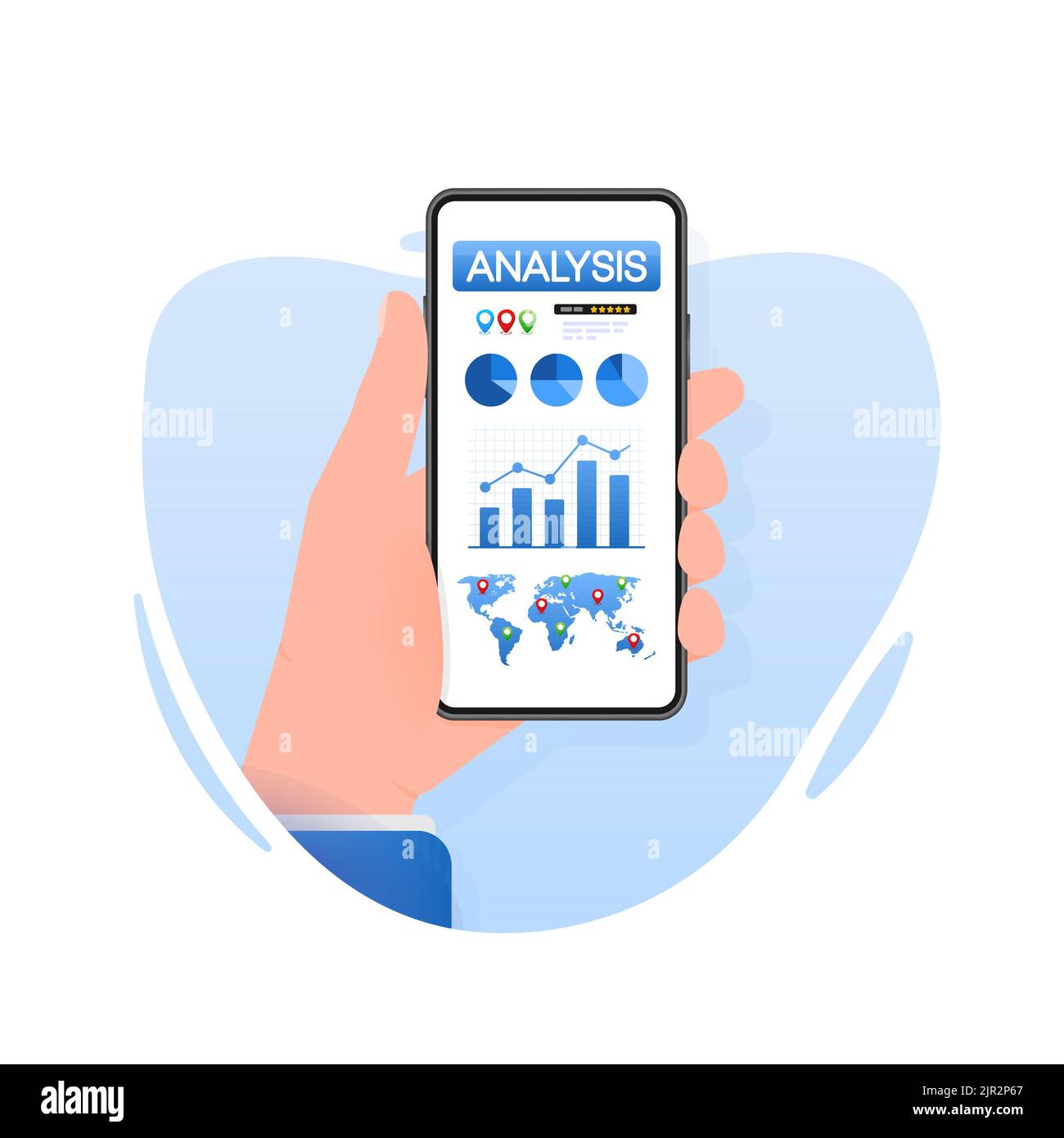 Analysis, great design for any purposes. Vector illustration, cartoon ...