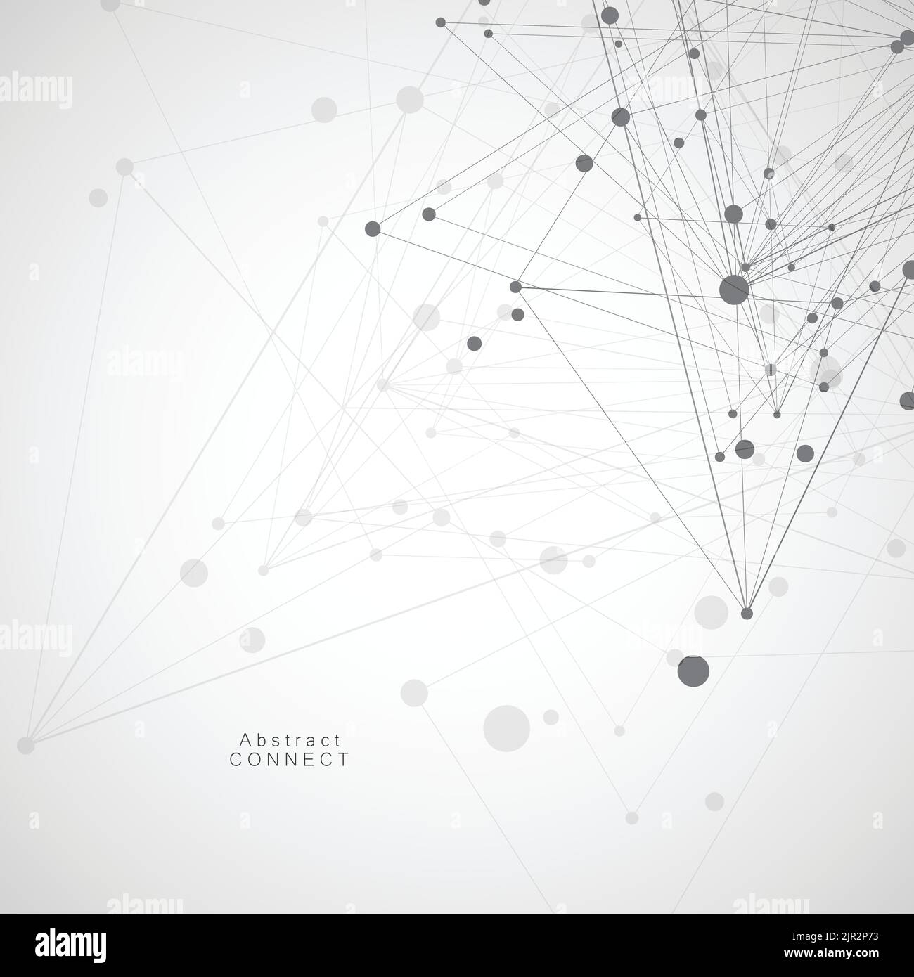 Polygonal Concept Design with Connection Lines and Dots Stock Vector ...
