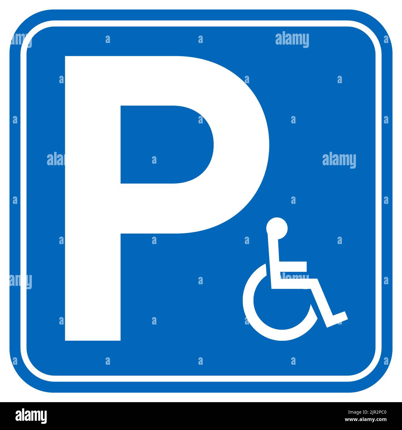 disabled parking sign wheelchair symbol Stock Vector Image & Art - Alamy