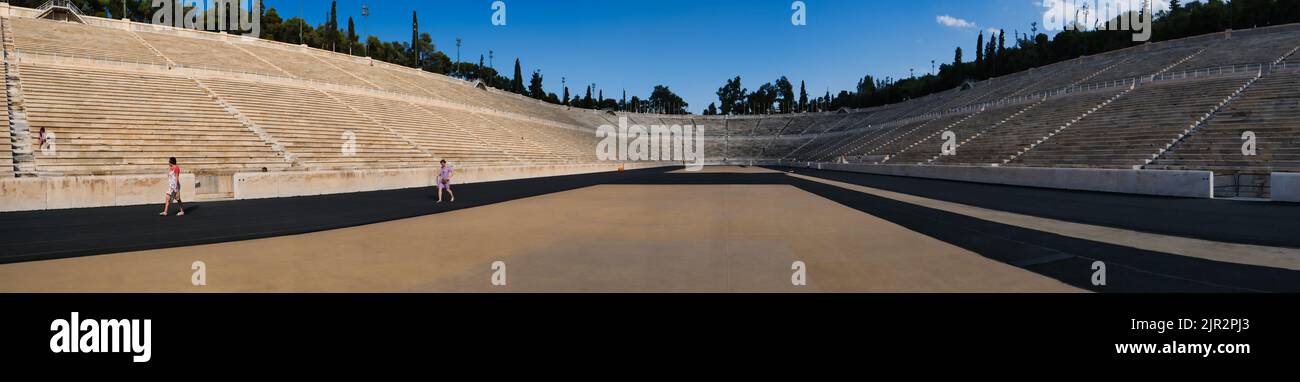Panoramic view of the Panathenaic stadium in Athens Stock Photo - Alamy