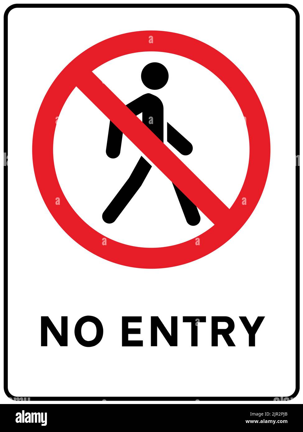 Wrong way do enter traffic sign Cut Out Stock Images & Pictures - Alamy