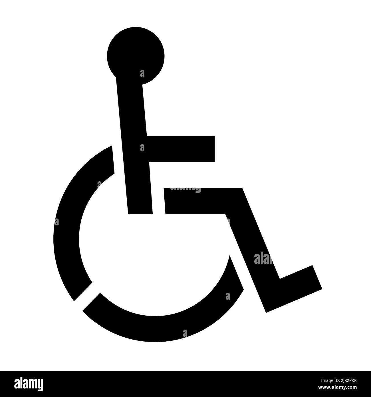 Wheelchair stencil Stock Vector Images - Alamy