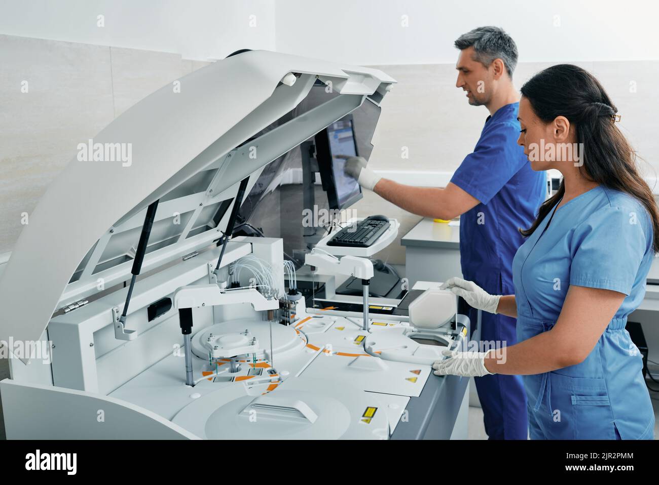 Science technology scientist researching hi-res stock photography and ...