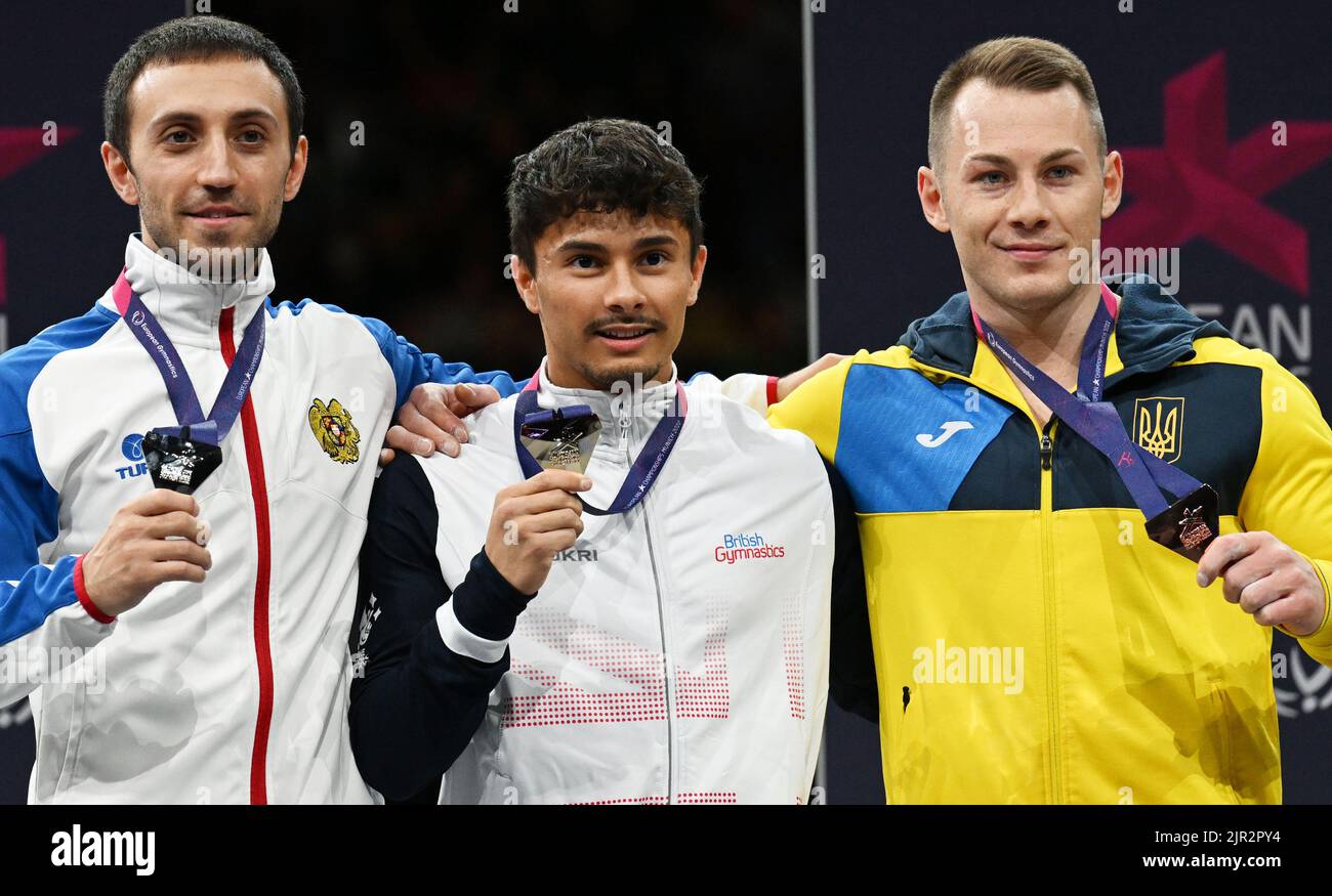 Munich, Germany. 21st Aug, 2022. European Championships, gymnastics ...