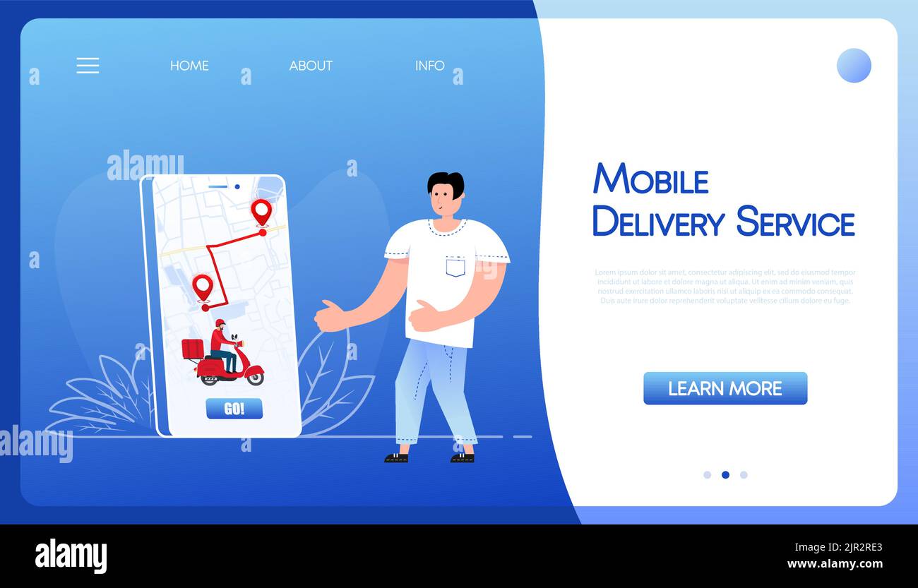 Online delivery. Courier service delivery. Fast money. Map tracking ...