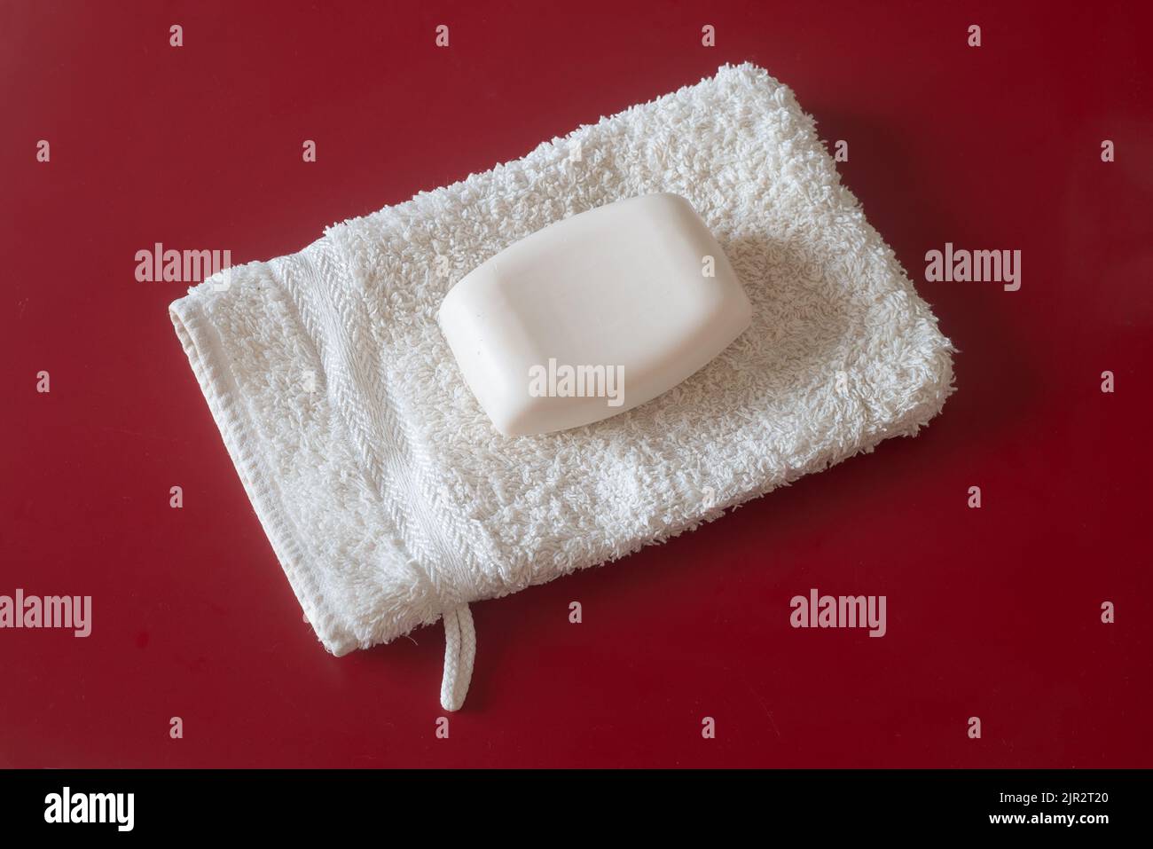 Washcloth And Soap As Symbol Photo For Water Saving And Shower ...