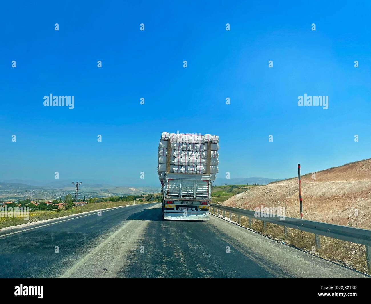 Transporter Driving Through Anatolia Turkey Stock Photo - Alamy