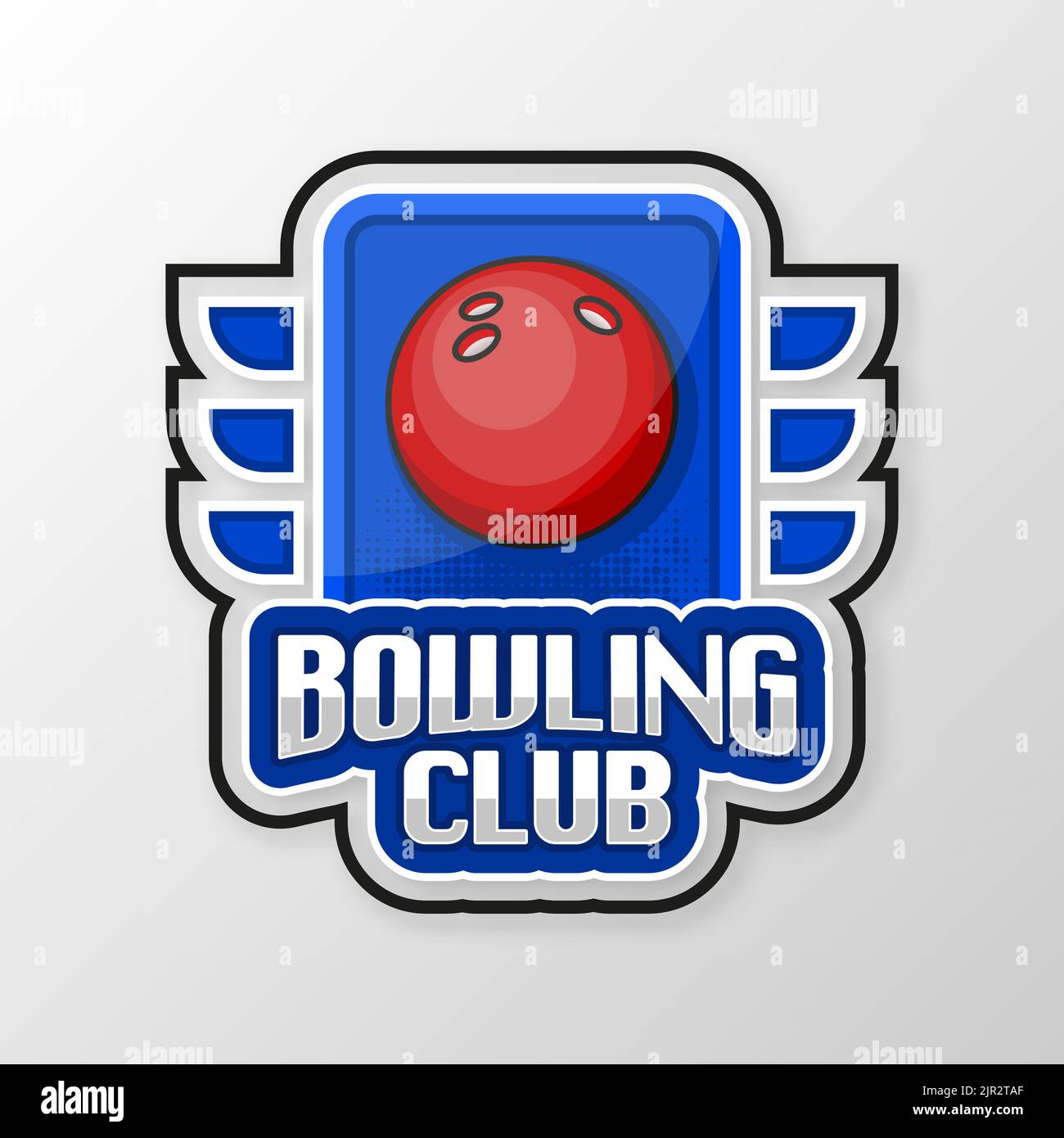 Bowling sports club logo Stock Vector Images - Alamy