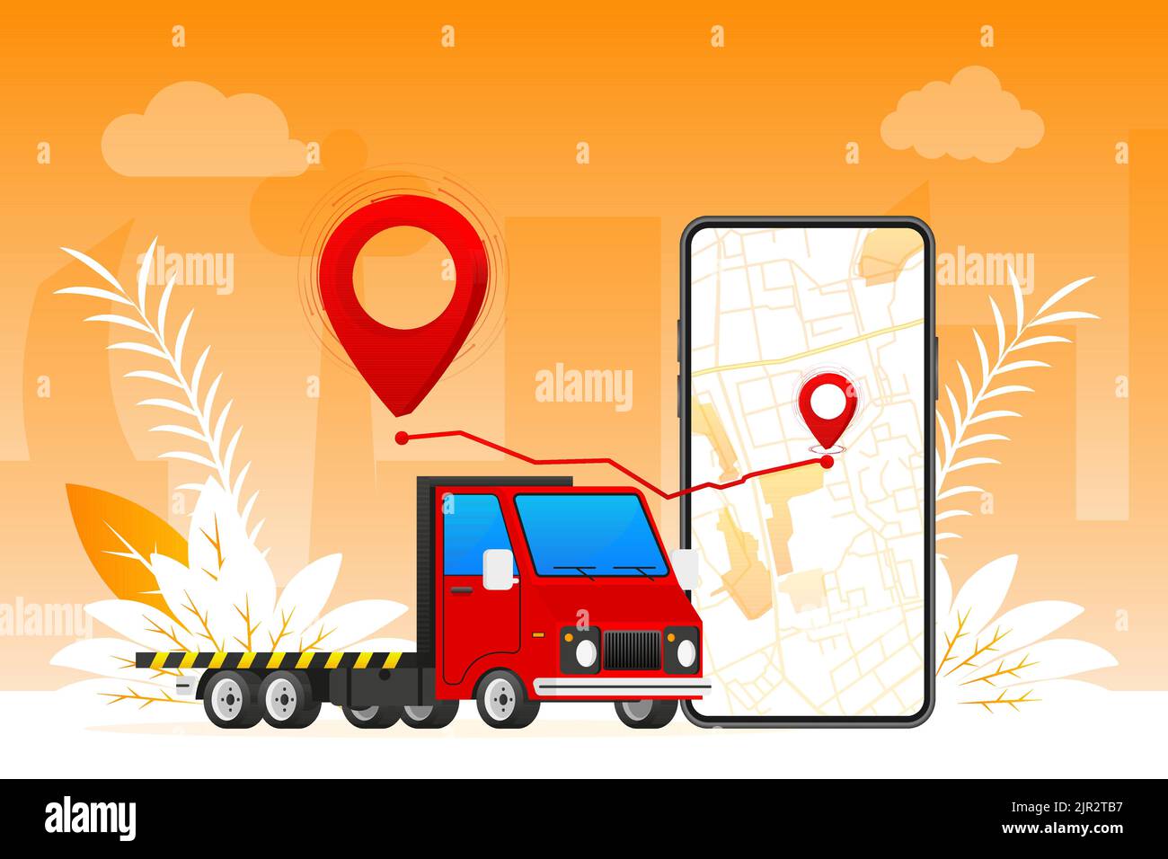 Cartoon illustration roadside assistance hi-res stock photography and ...