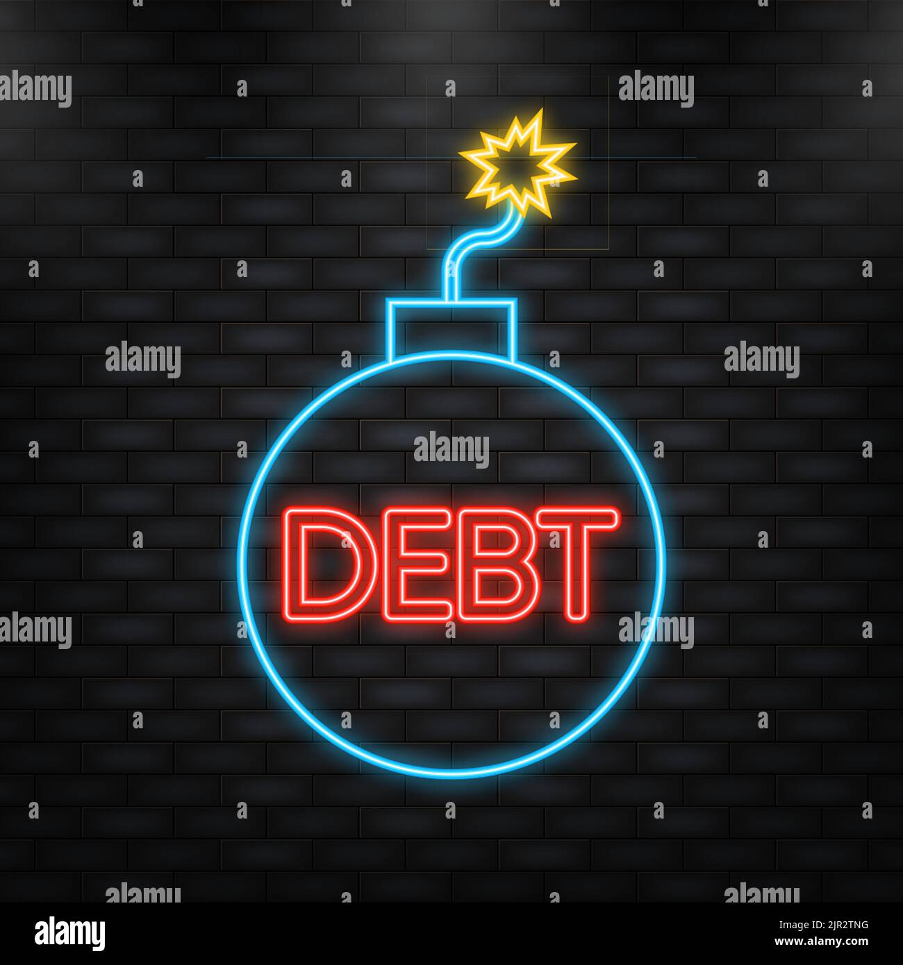 Debts and credit, Struggle for your business. Card for concept design ...