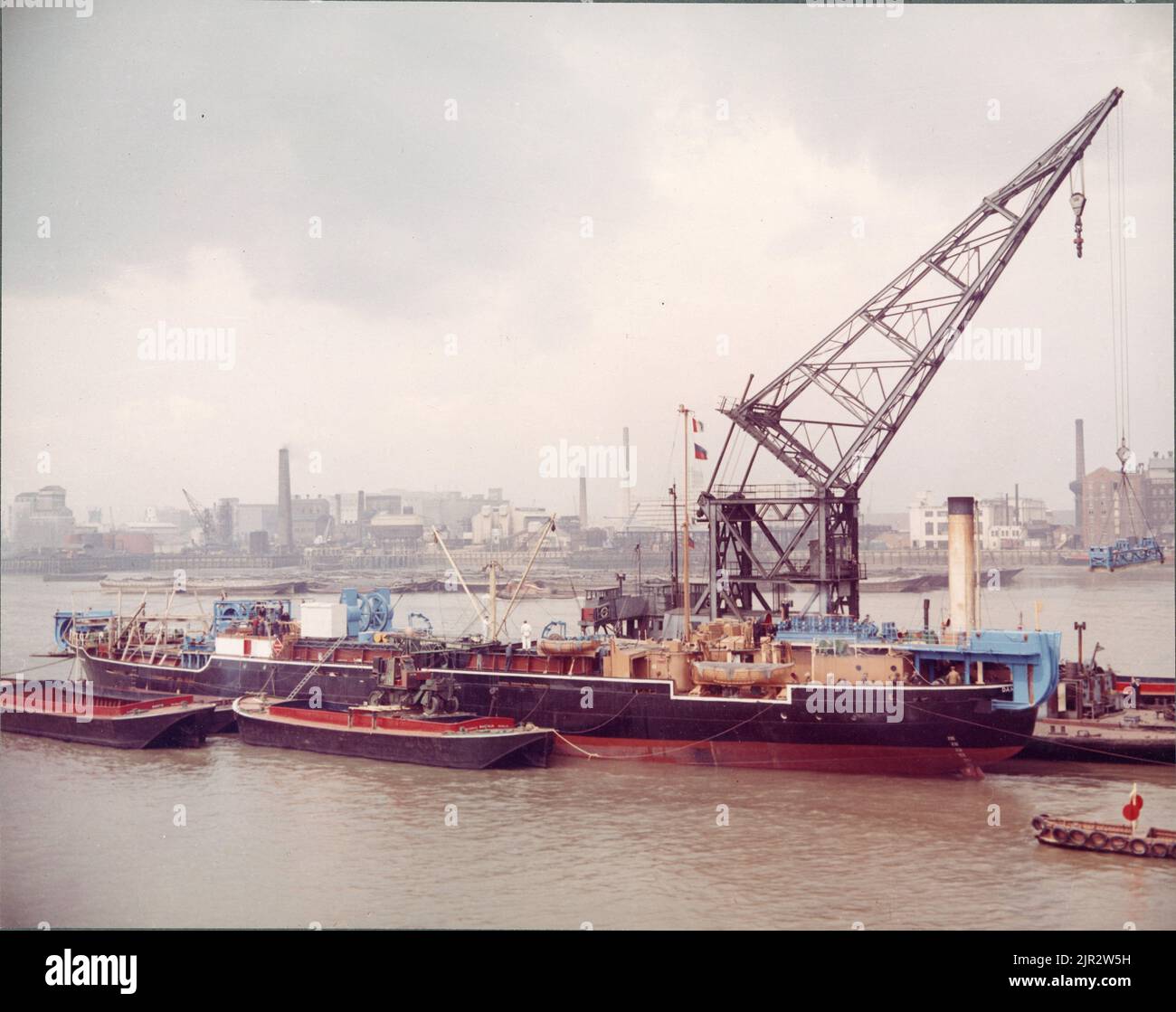 Laying of Channel Cables 1961 Stock Photo - Alamy
