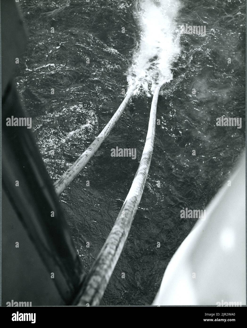 Laying of Channel Cables 1961 Stock Photo - Alamy