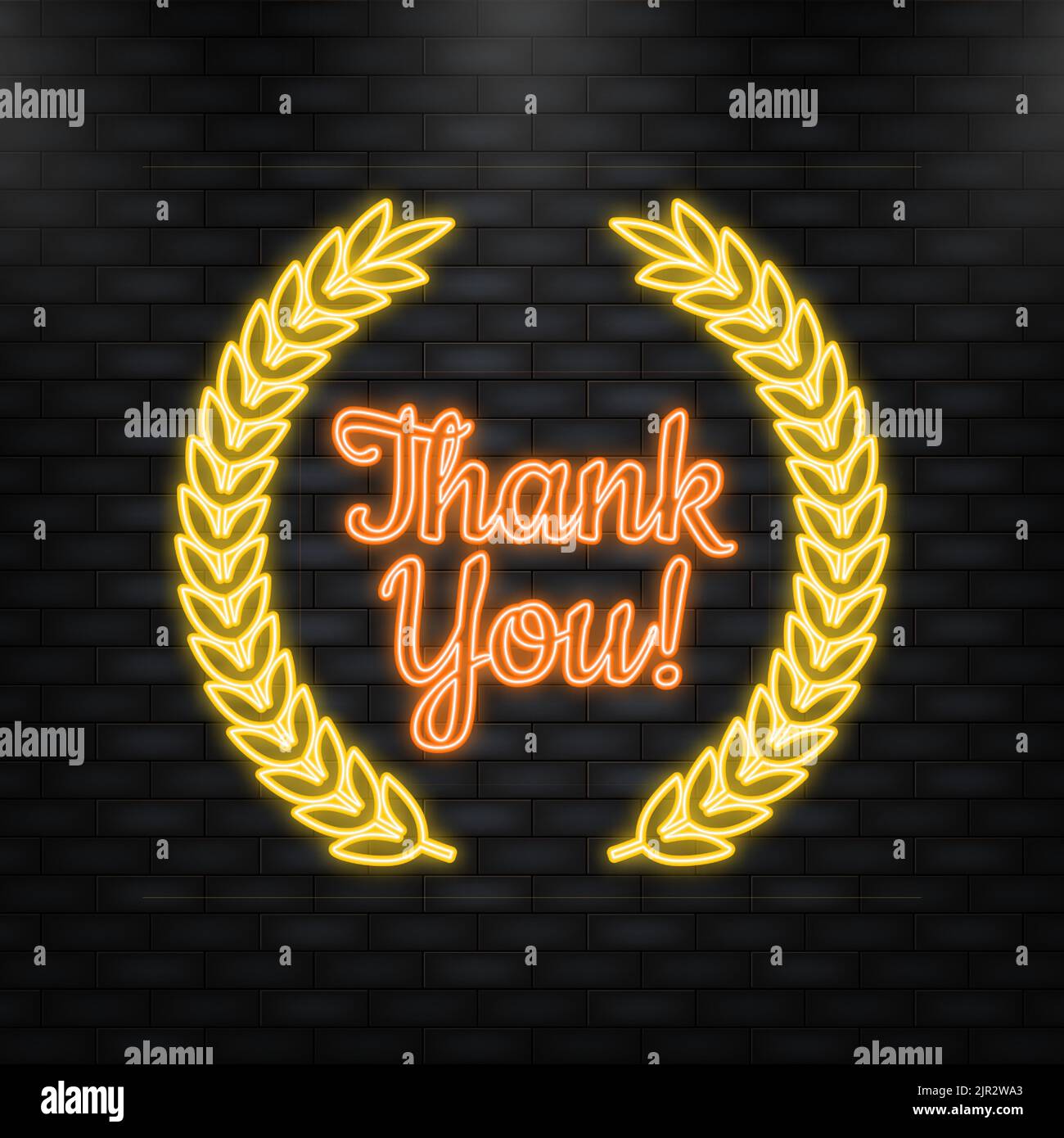 Thank You Gold Award. Gratitude symbol. Vector illustration Stock ...