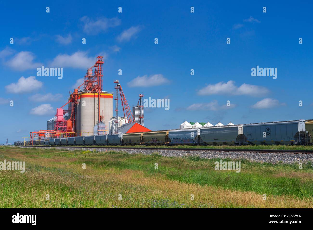 The Richardson Pioneer inland grain terminal at Weyburn, Saskatchewan ...