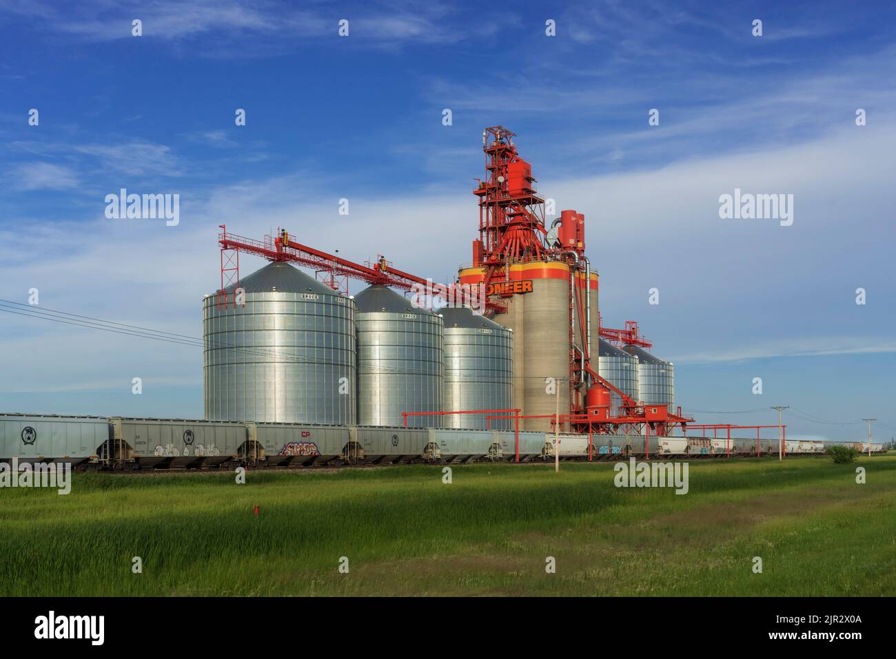 The Richardson Pioneer inland grain terminal near Estevan, Saskatchewan ...