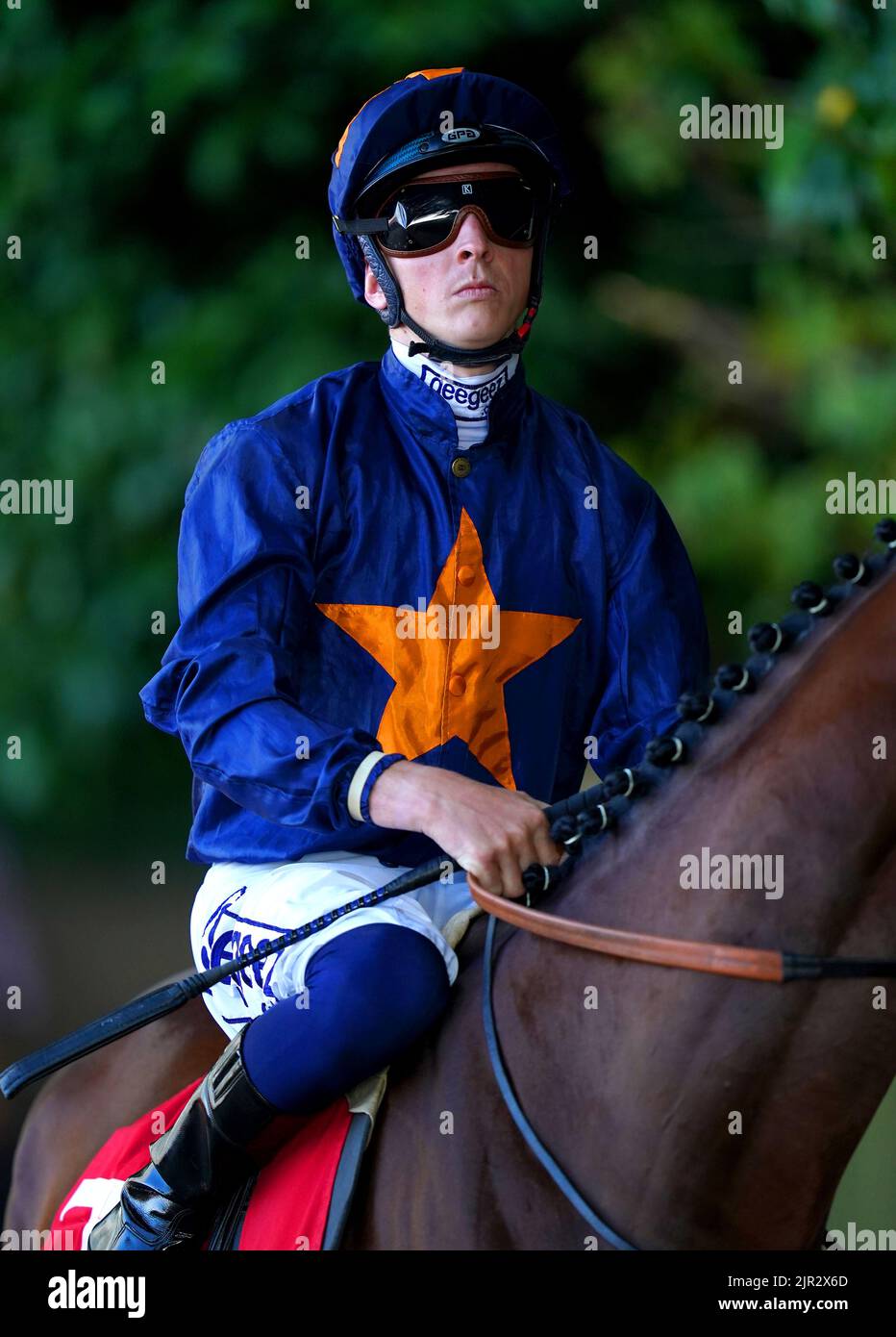Jockey David Probert prior to competing in the Sky Bet Sunday Series ...
