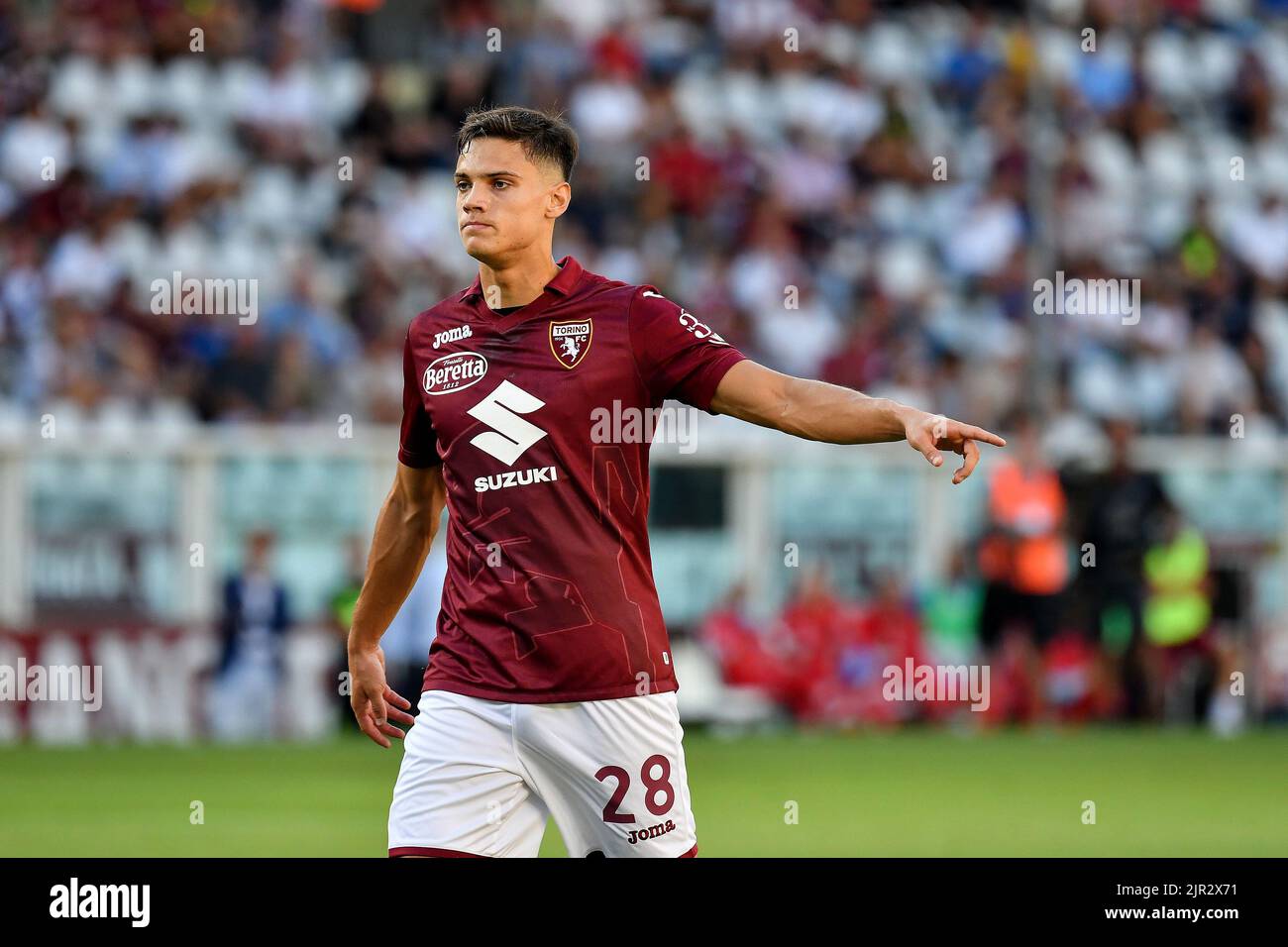 Samuele Ricci of Torino FC gestures during the Serie A 2022/23 match ...