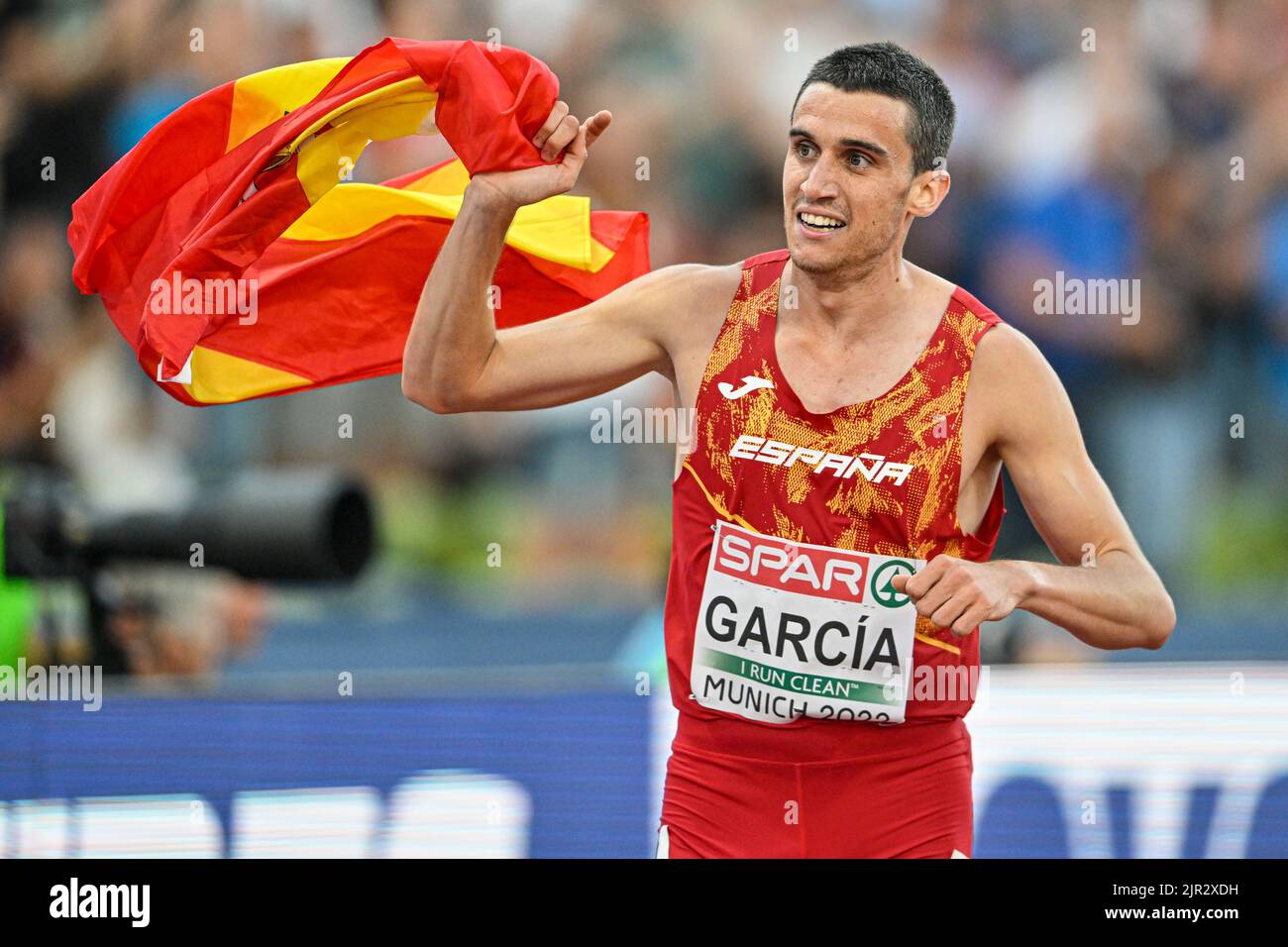 MUNCHEN, GERMANY - AUGUST 21: Mariano Garcia of Spain competing in men ...