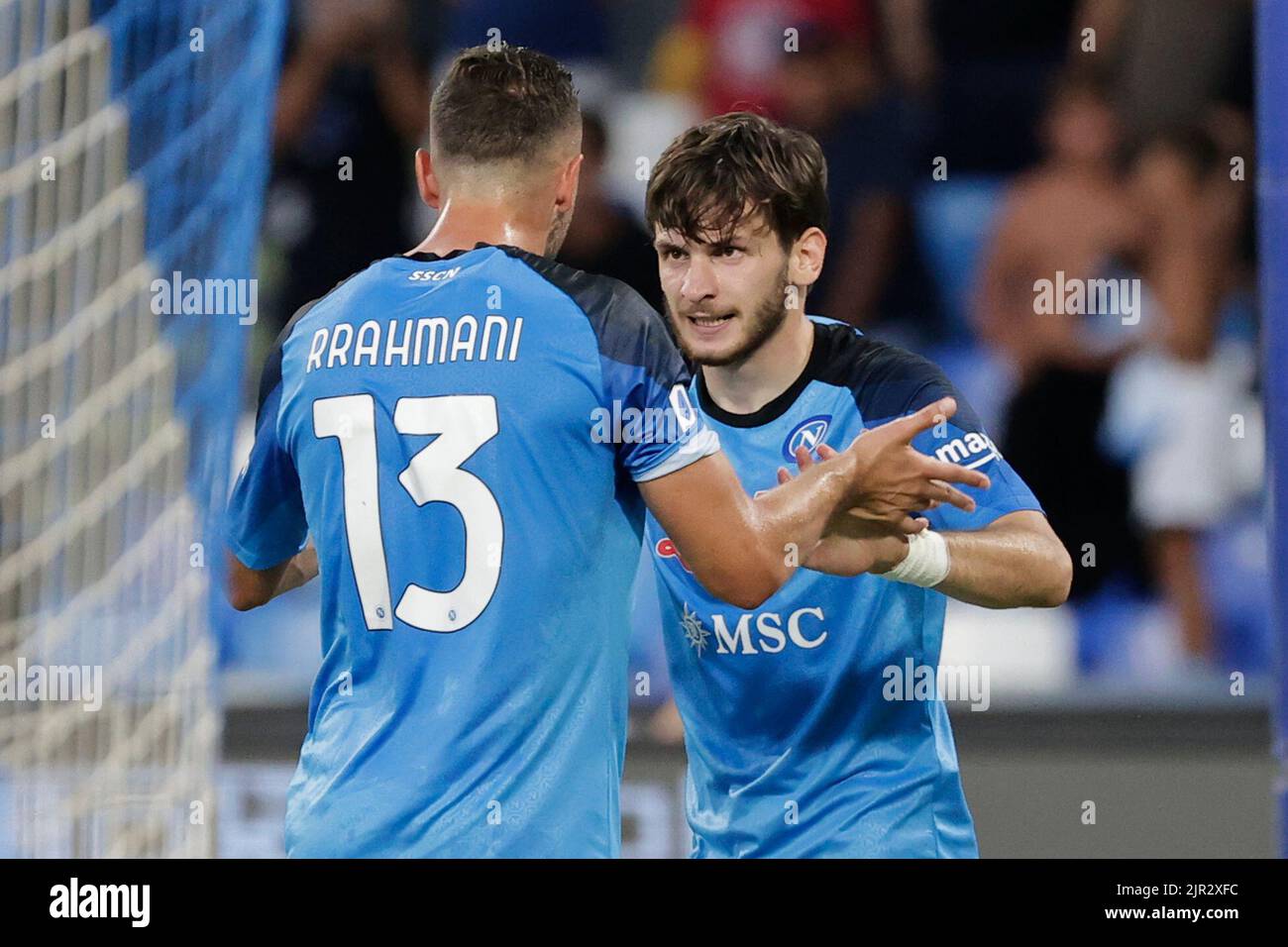 21st August 2022; Diego Armando Maradona Stadium, Naples, Campania, Italy; Serie A football ...