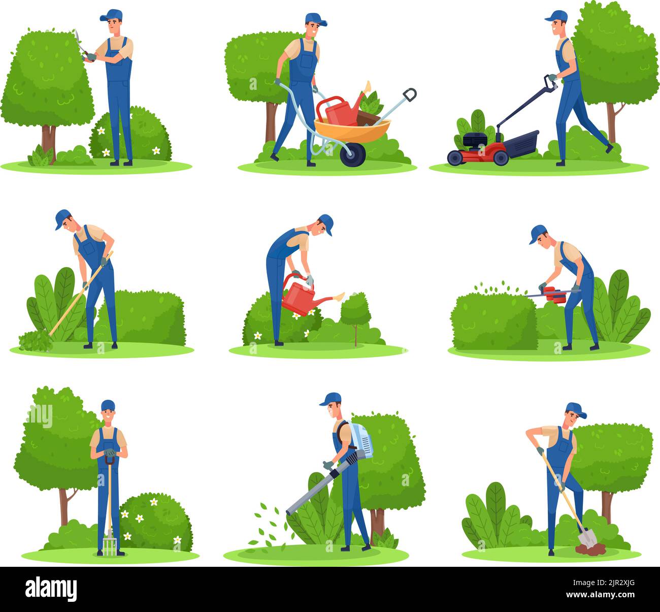 Professional gardener wheelbarrow hi-res stock photography and images ...