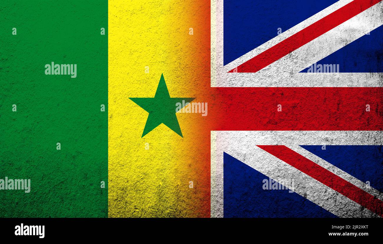 National flag of United Kingdom (Great Britain) Union Jack with The ...