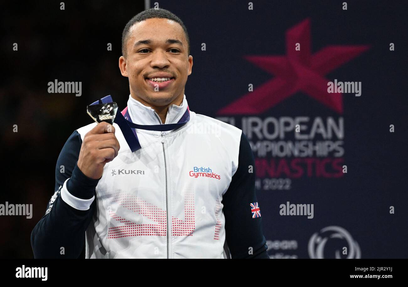 Great Britain's Joe Fraser celebrates with his gold medal after winning ...