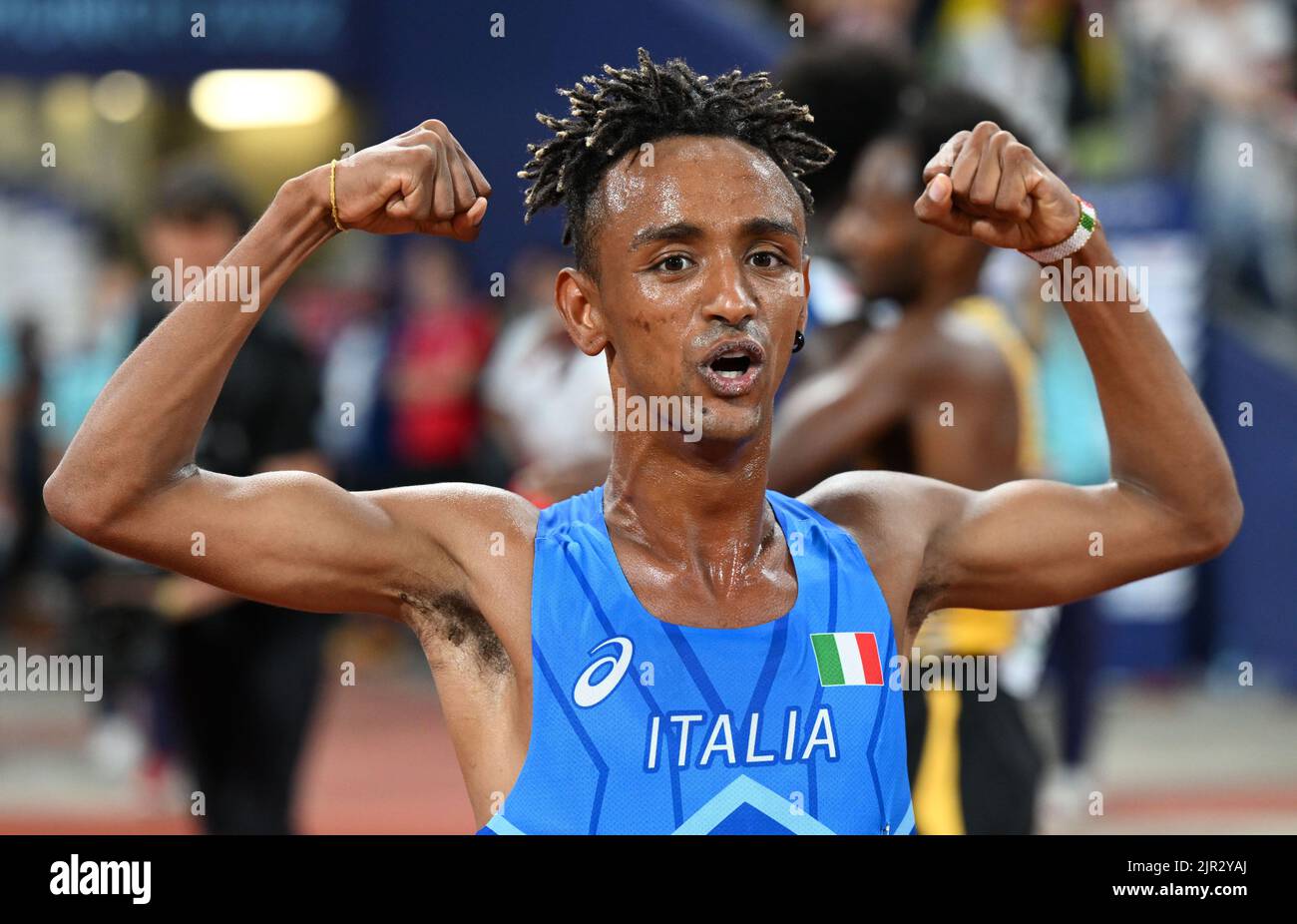 Munich, Germany. 21st Aug, 2022. Athletics: European Championships, Olympic Stadium, 10000m, men ...