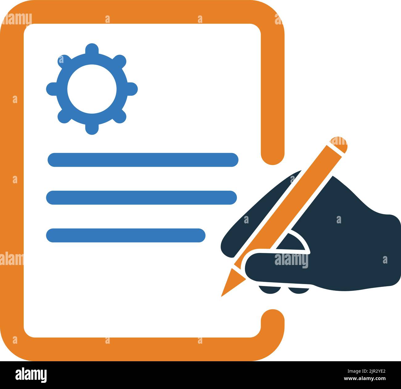 Business, sign, write icon is isolated on white background. Use for ...