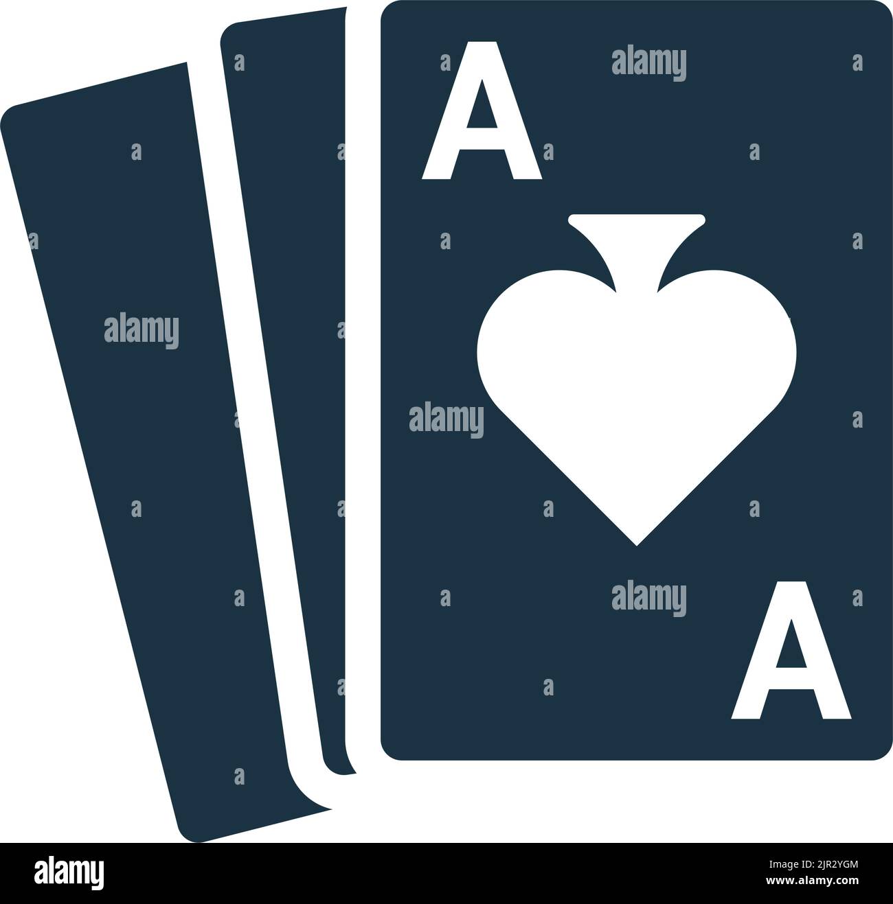 Cards, game icon - Vector EPS file. Perfect use for print media, web ...
