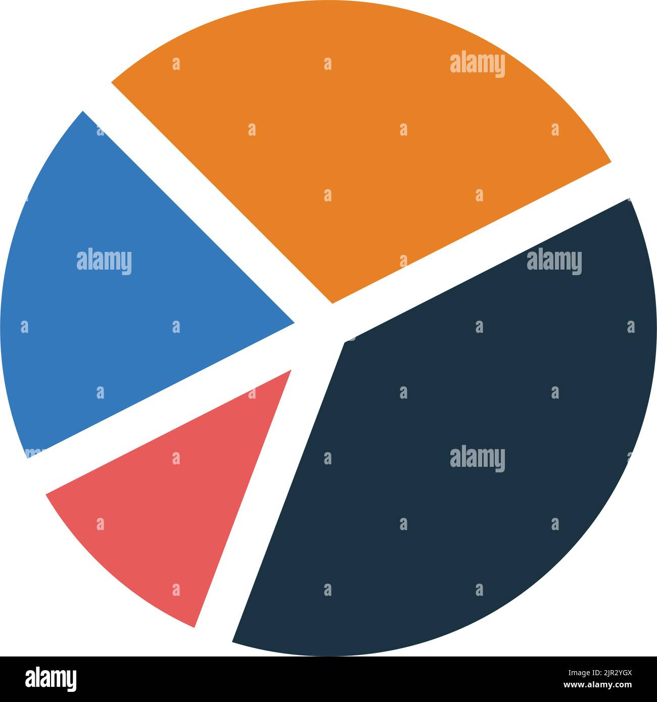 Chart, diagram, pie icon - Vector EPS file. Perfect use for print media, web, stock images ...